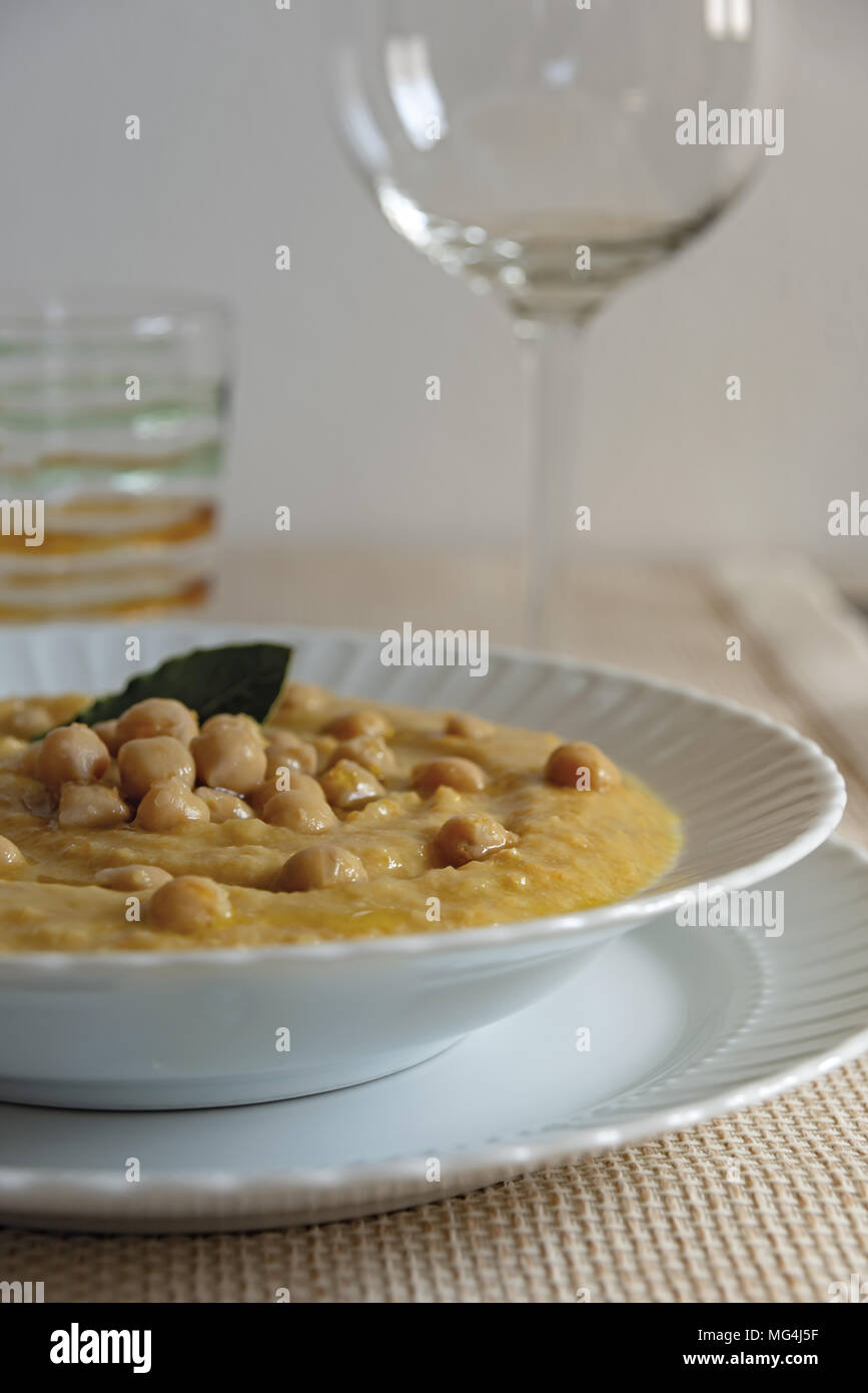 chickpea cream 6 Stock Photo - Alamy