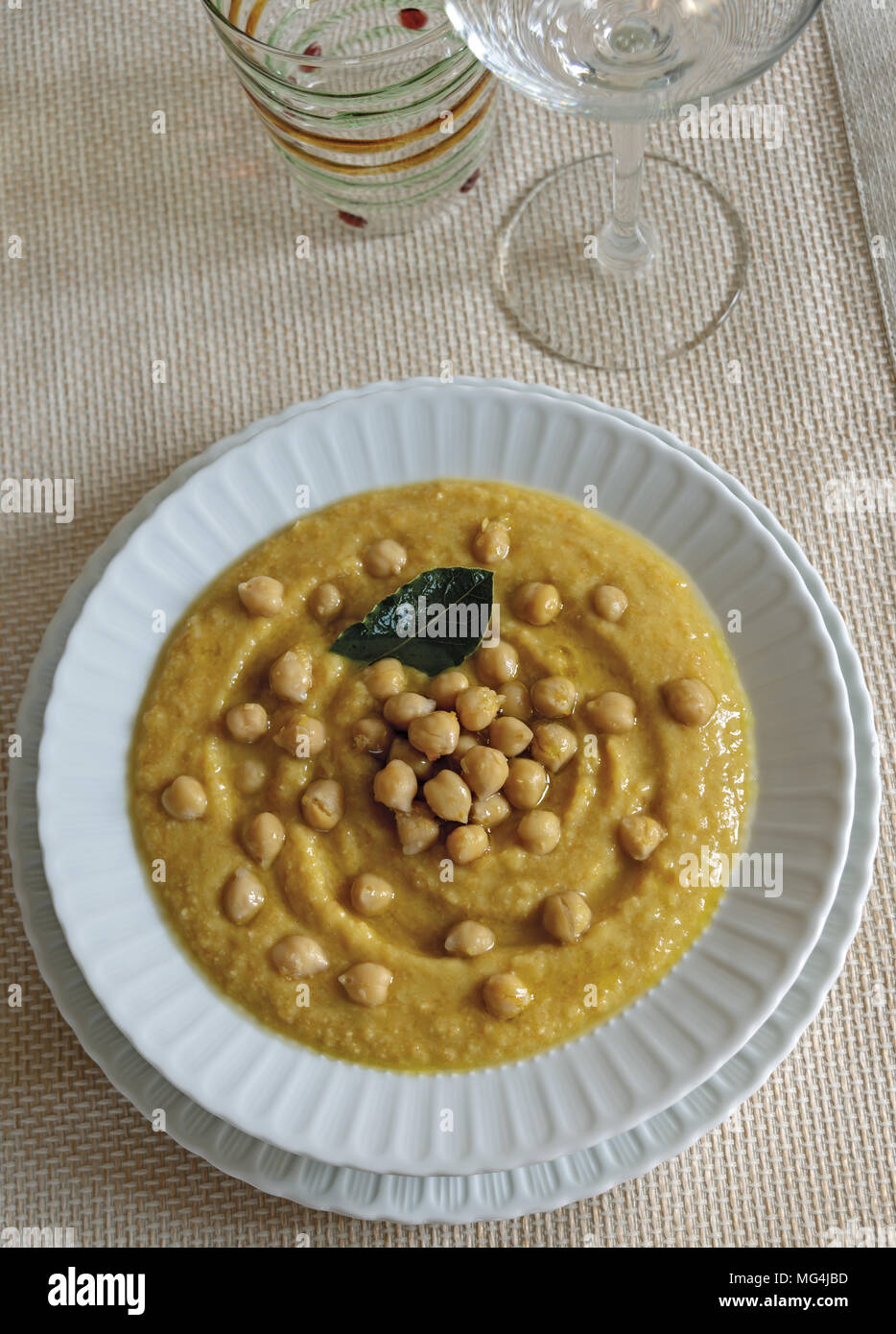 chickpea cream 10 Stock Photo - Alamy