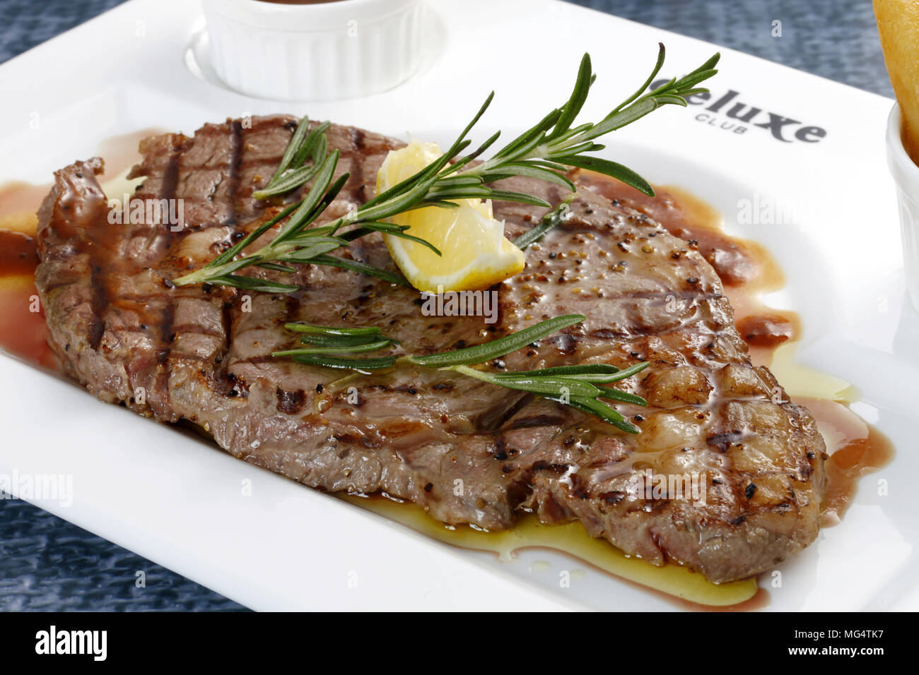 Angus sirloin steak Stock Photo - Alamy