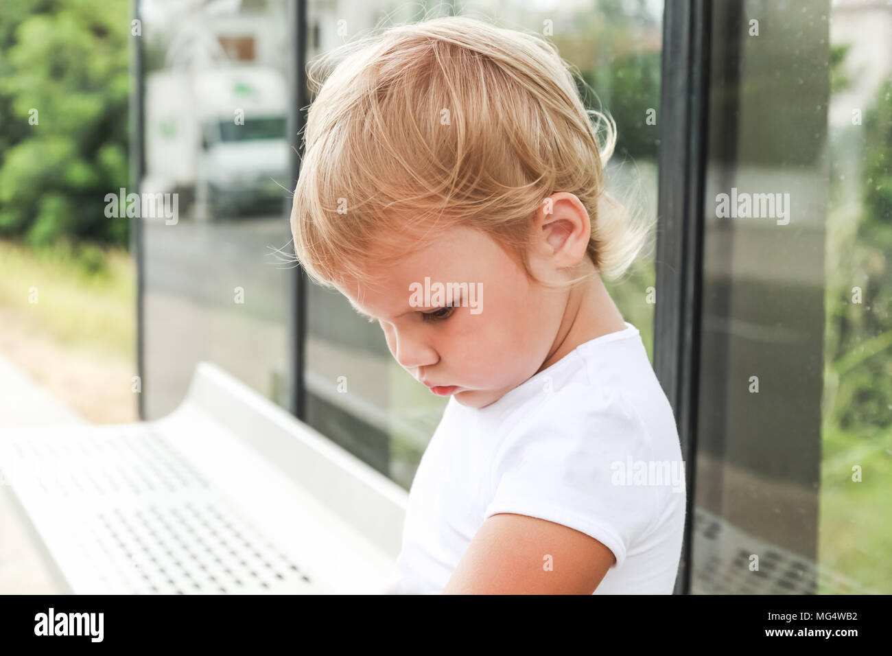 Sad baby face hi-res stock photography and images - Alamy