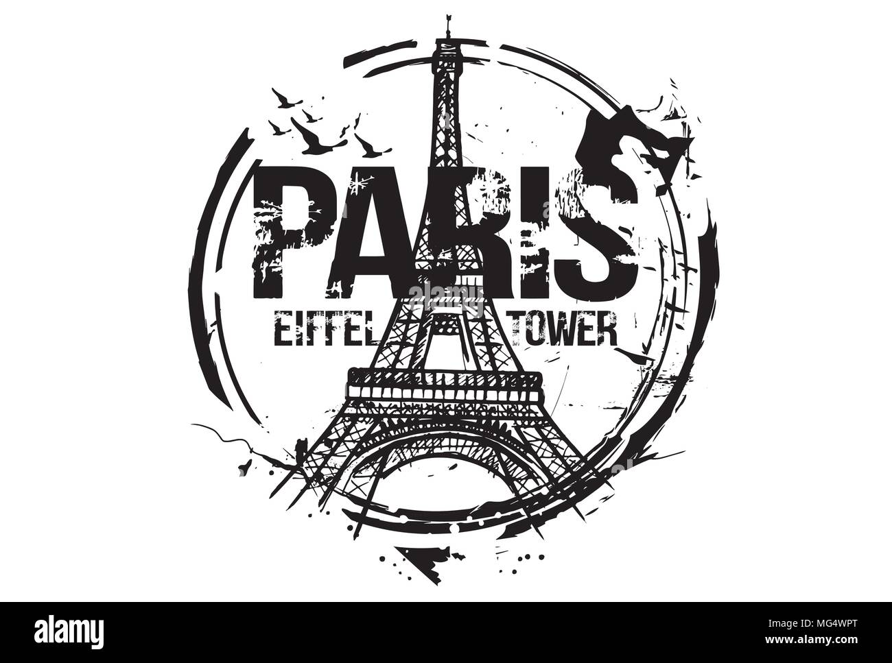 Eiffel tower historical Stock Vector Images - Alamy
