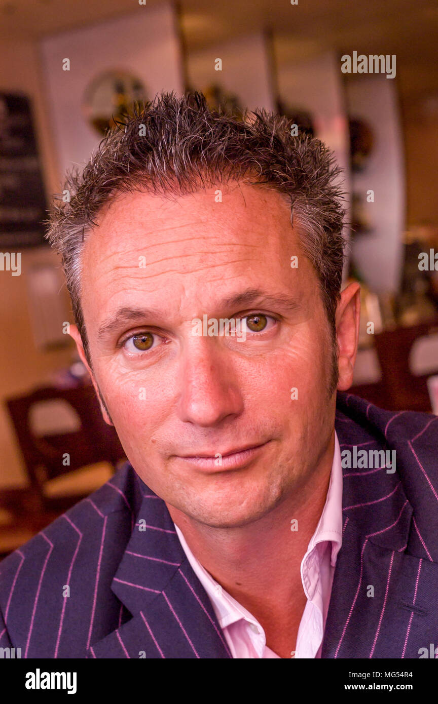 Martin Webb, entrepreneur and TV presenter, pictured at a restaurant in ...