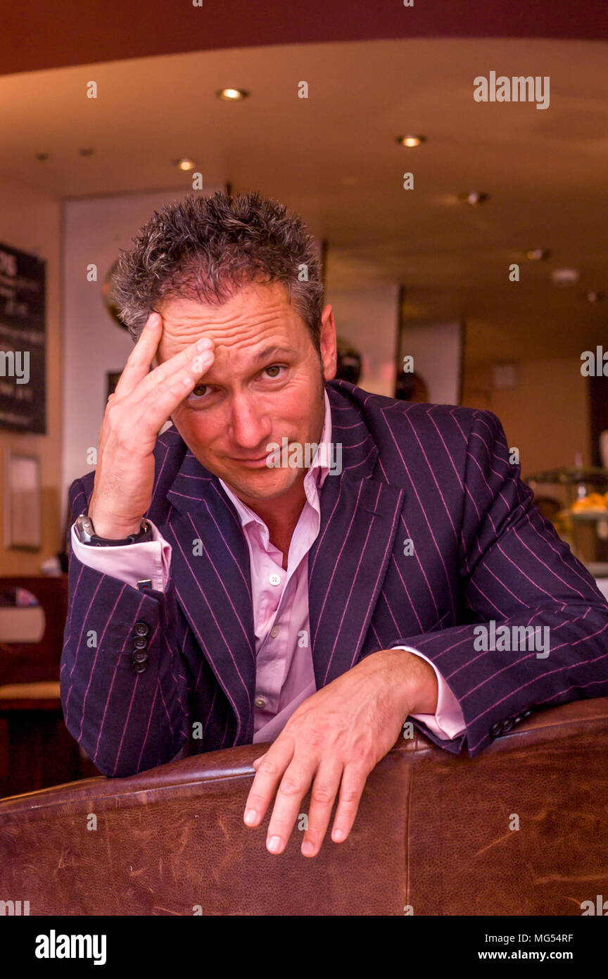 Martin Webb, entrepreneur and TV presenter, pictured at a restaurant in ...