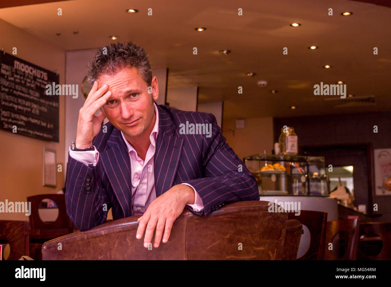 Martin Webb, entrepreneur and TV presenter, pictured at a restaurant in ...