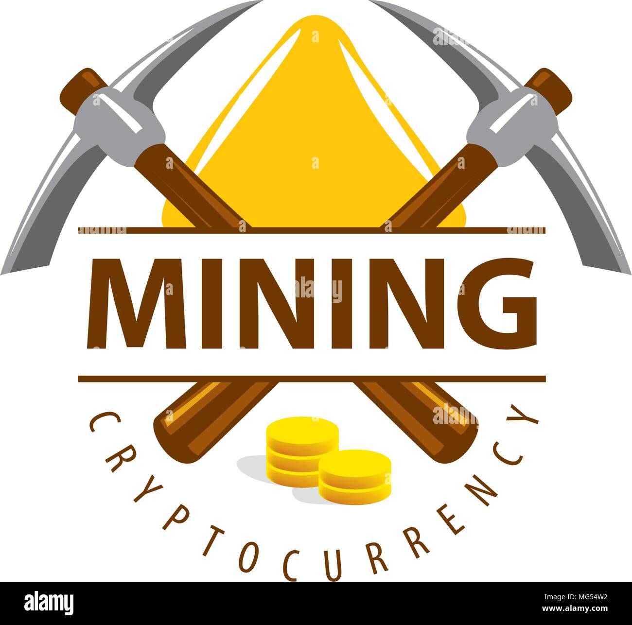 Digital currency mining Stock Vector Image & Art - Alamy