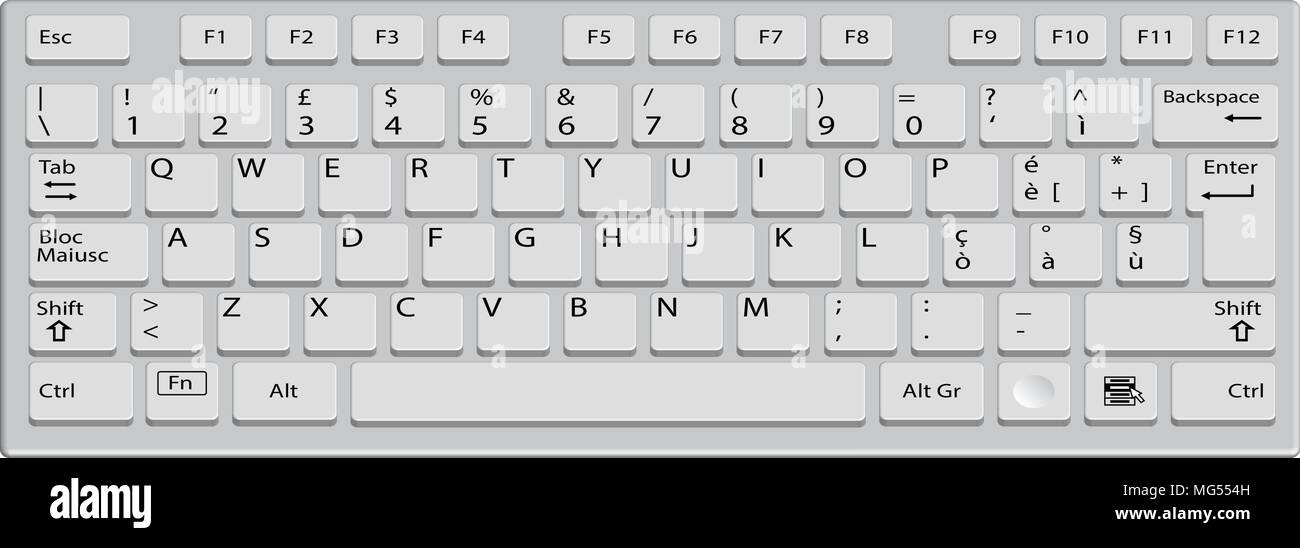 Tastiera del pc Stock Vector Image & Art - Alamy