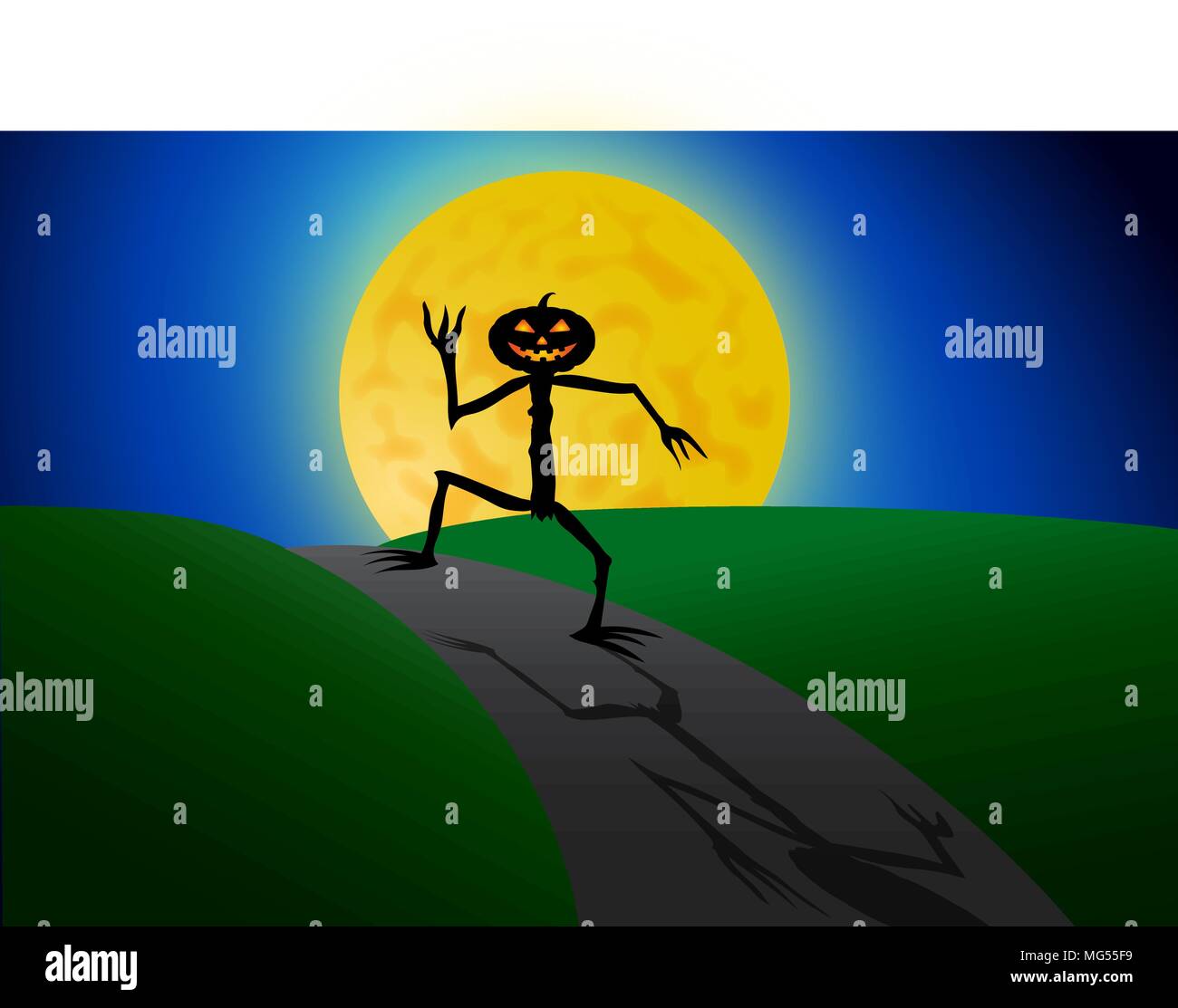 Man walking moon Stock Vector Images - Alamy