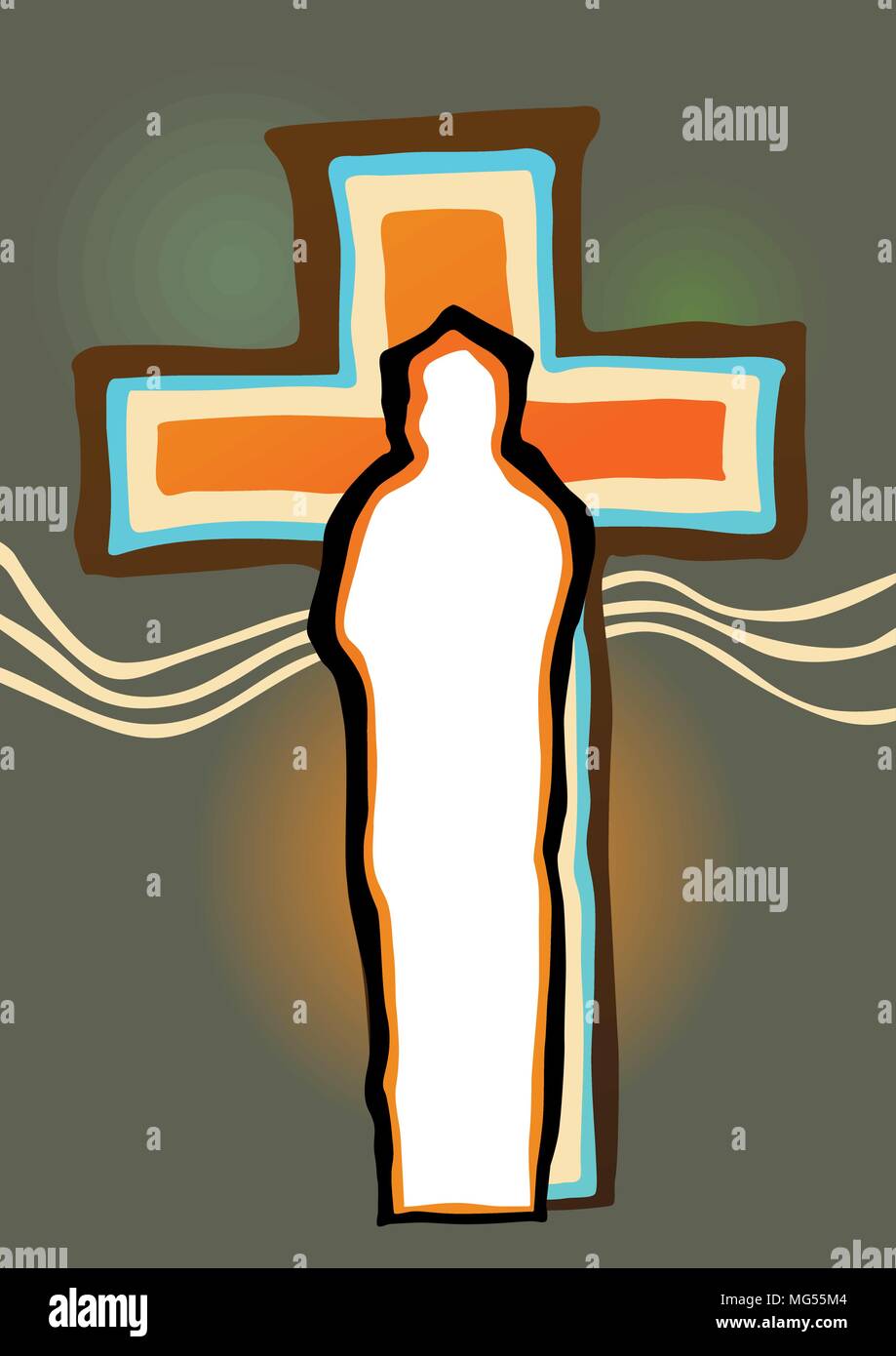 Graffiti religious cross christianity hi-res stock photography and ...