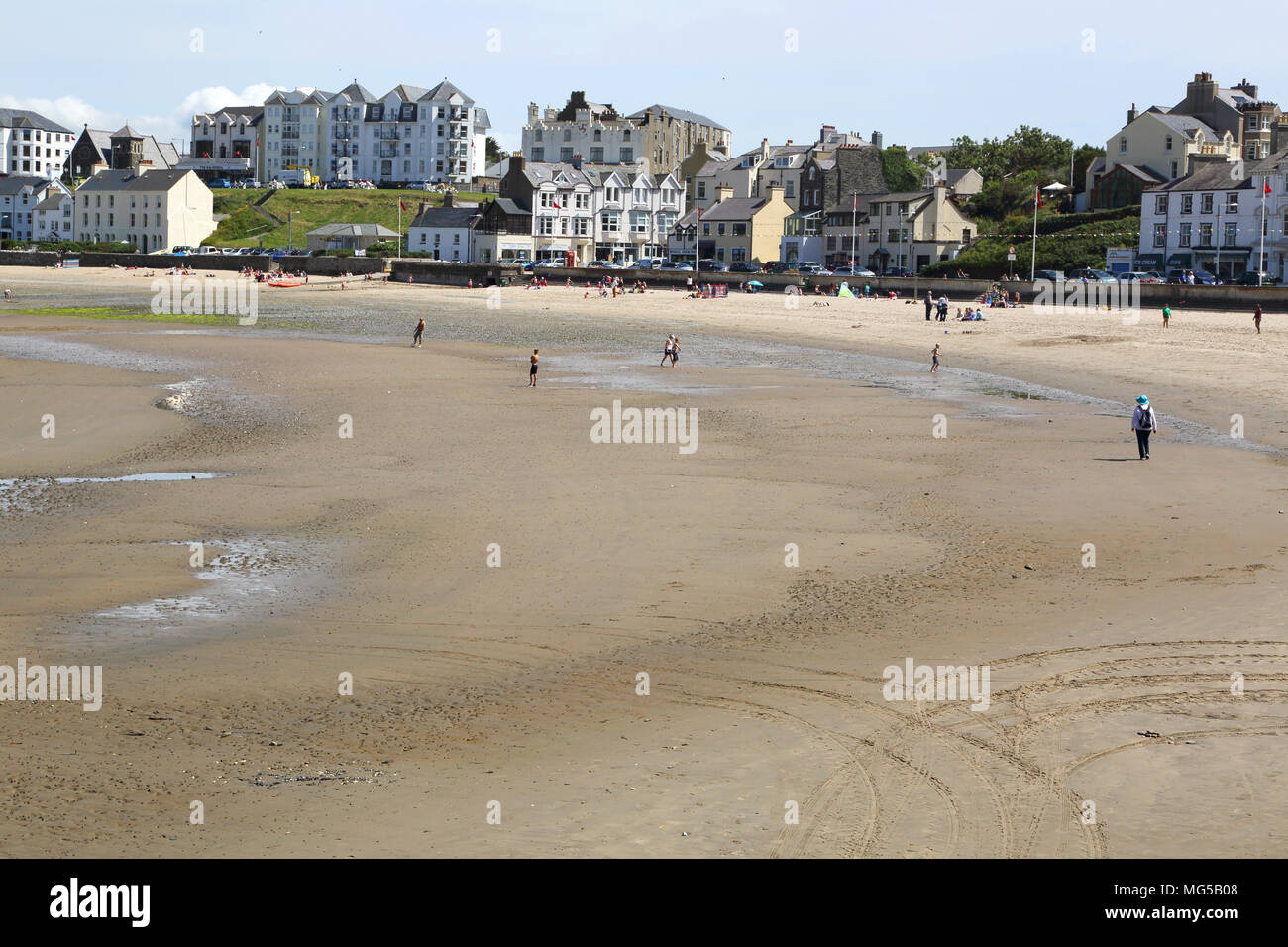 the large beach at port erin on the west coast of the isle of man Stock ...