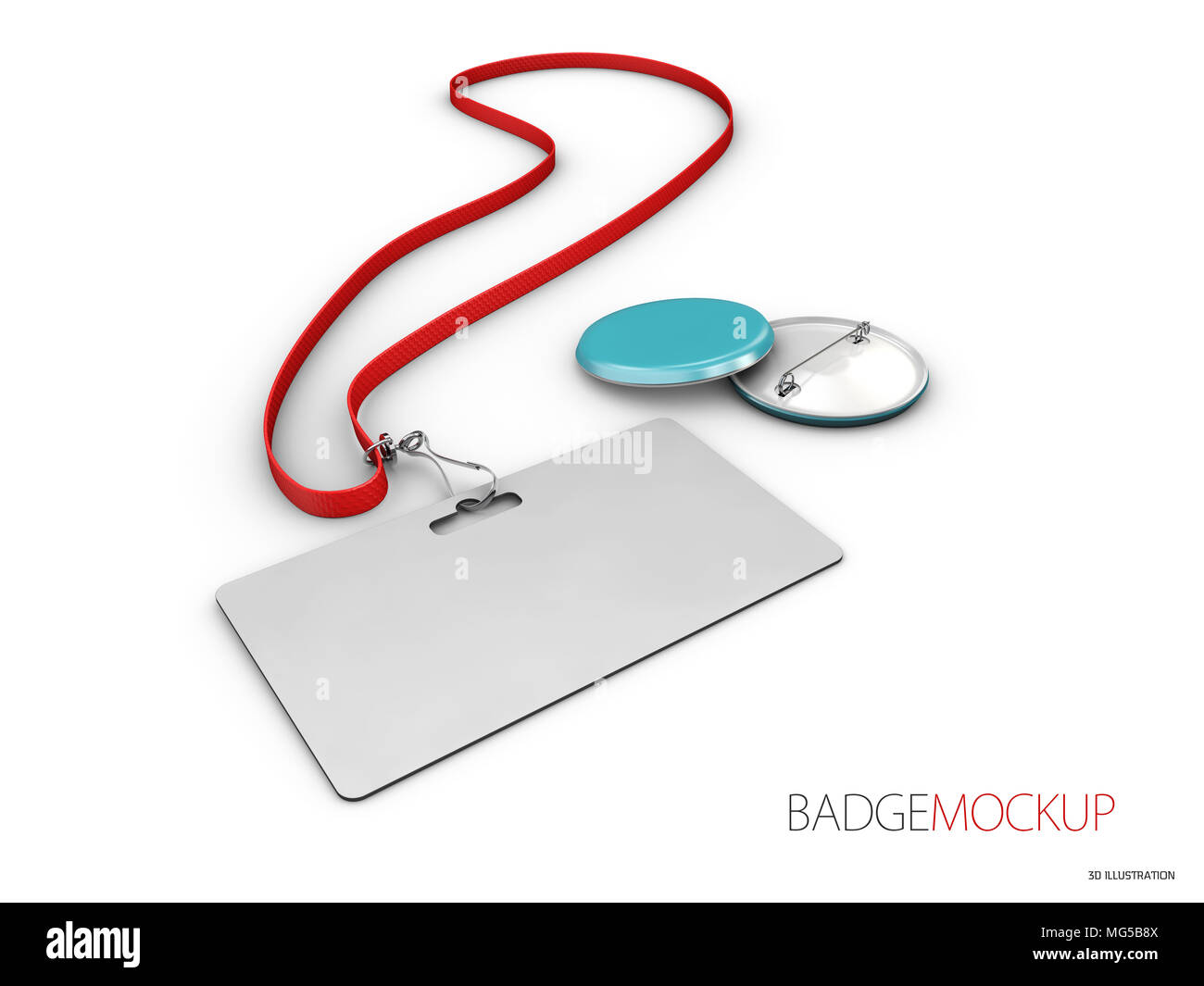 Badge souvenir mockup set realistic hi-res stock photography and images ...