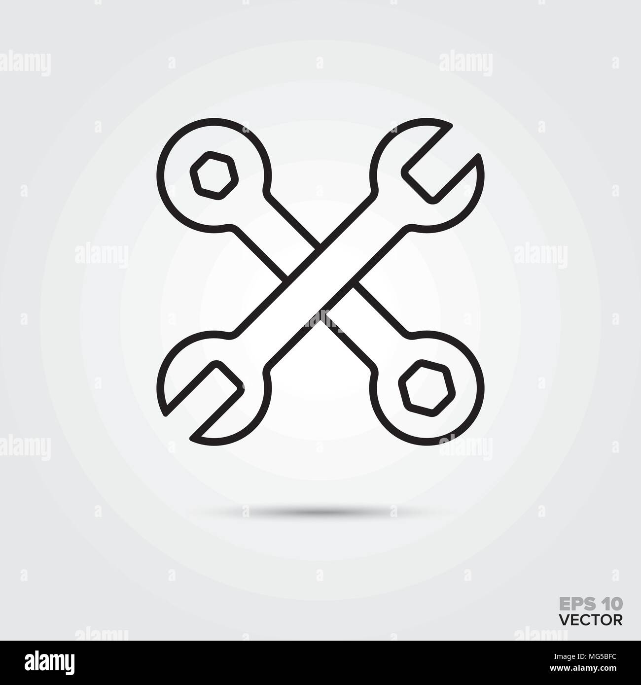 Crossed wrenches hi-res stock photography and images - Alamy