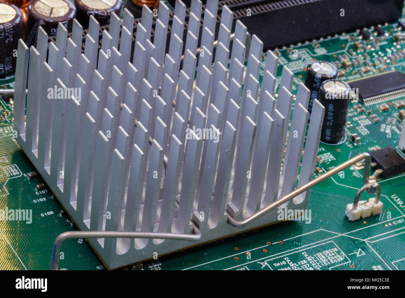 Laptop Motherboard Components Details High Resolution Stock Photography ...