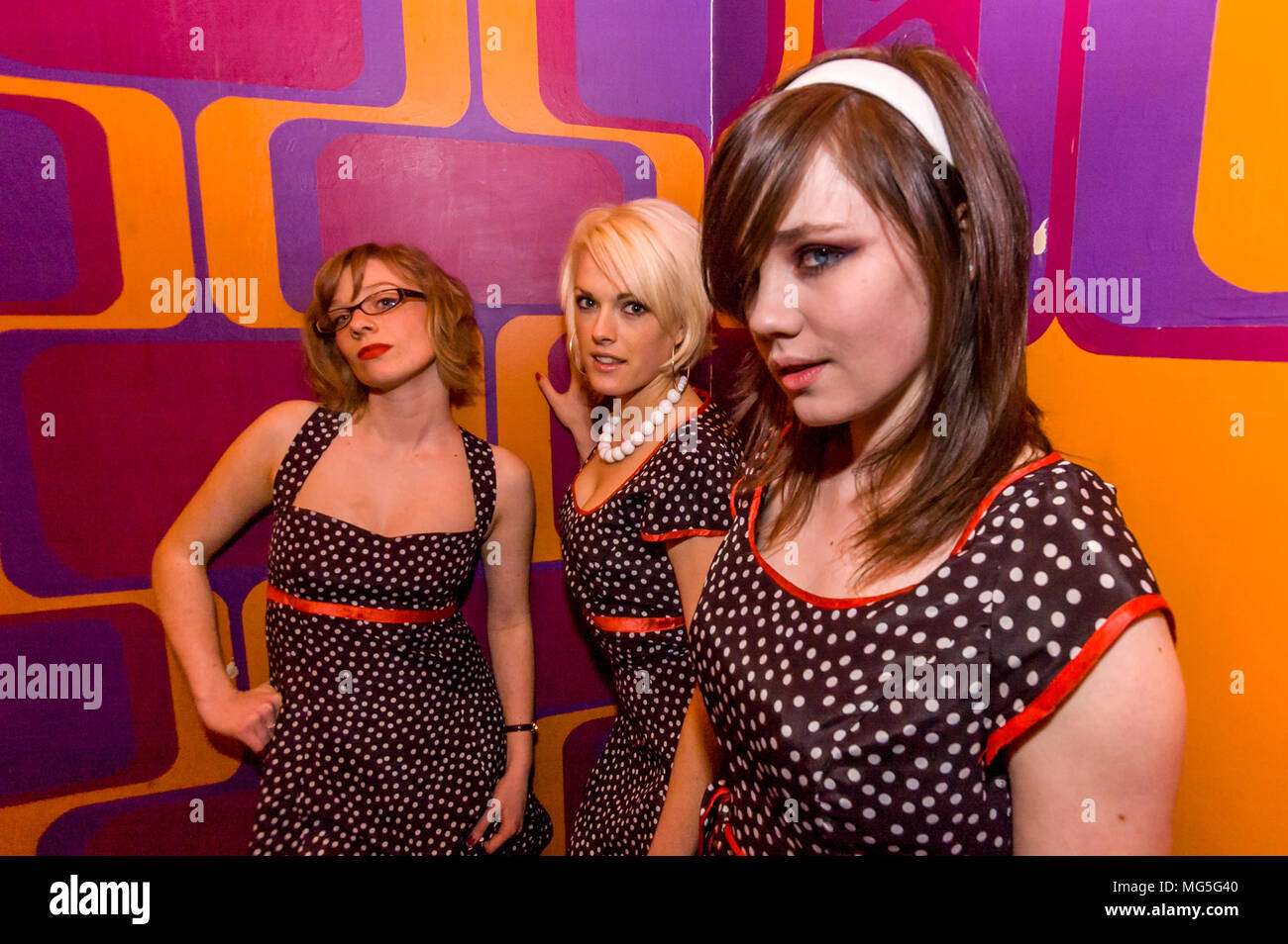 Pop group The Pipettes in Brighton Stock Photo - Alamy