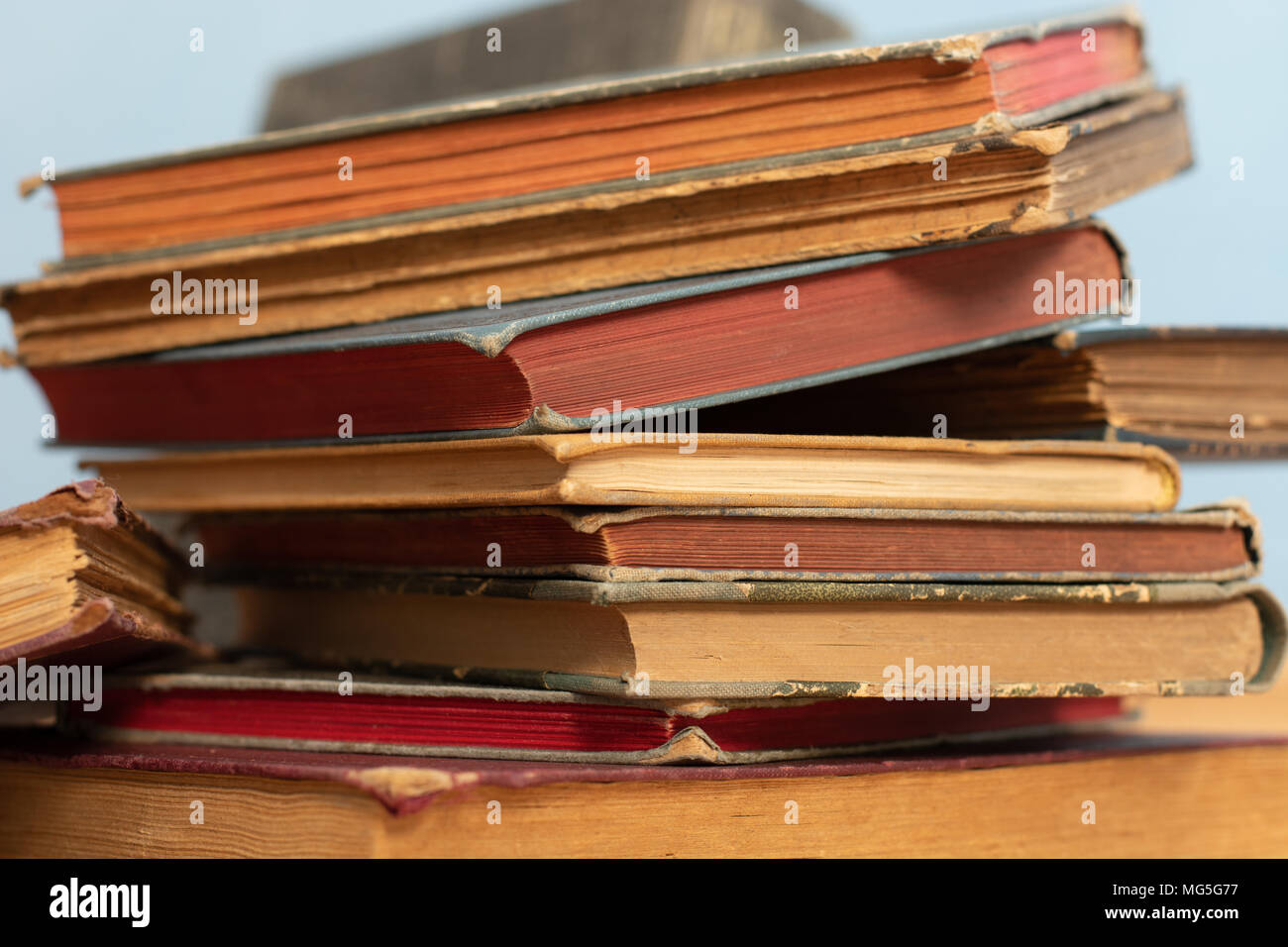 Stack of old books Stock Photo - Alamy