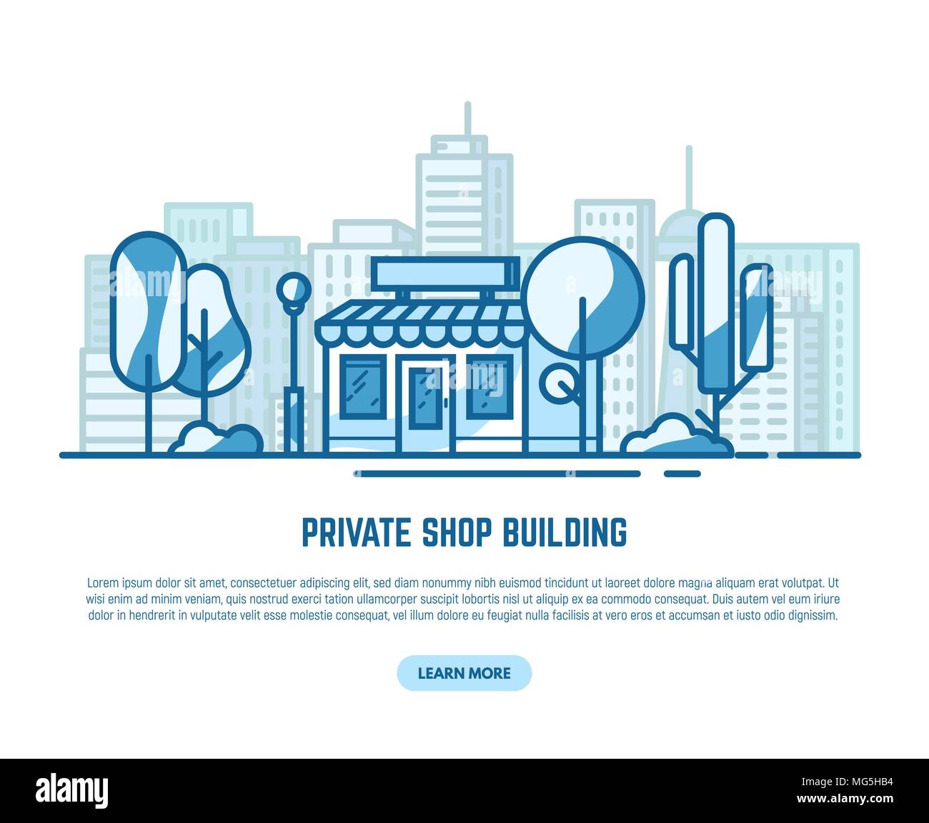 Private store building Stock Vector Image & Art - Alamy