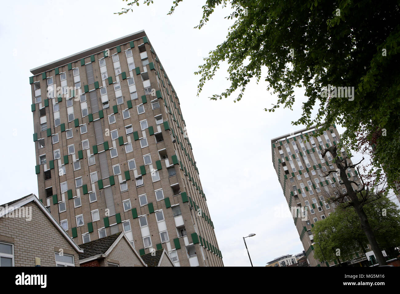 Tower blocks of flats in East London Stock Photo - Alamy