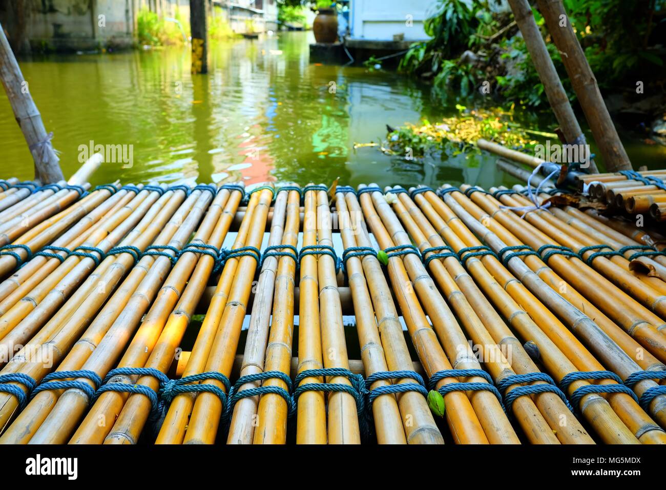 Close up of bamboo pier hi-res stock photography and images - Alamy