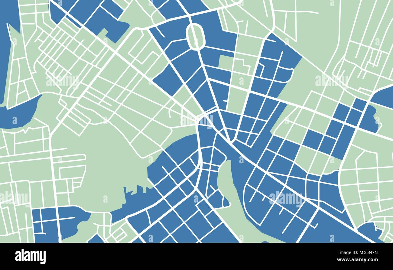 Street map of town Stock Vector Image & Art - Alamy