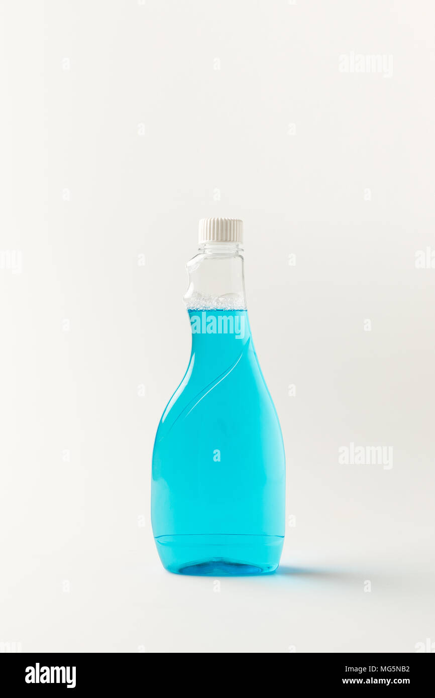 Bottle of cleaning fluid Stock Photo - Alamy