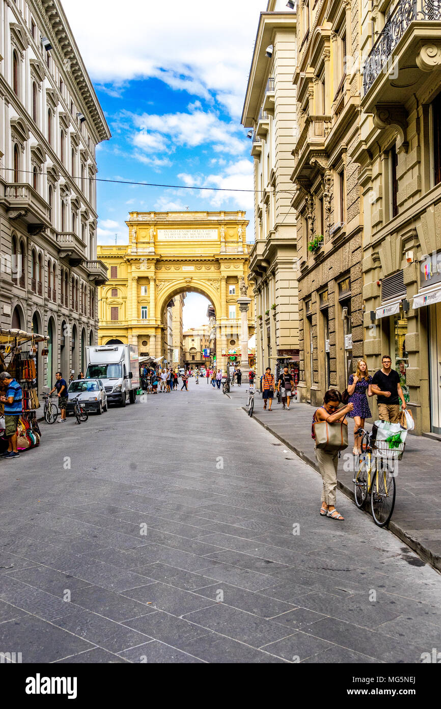The streets of Florence, Italy Stock Photo - Alamy