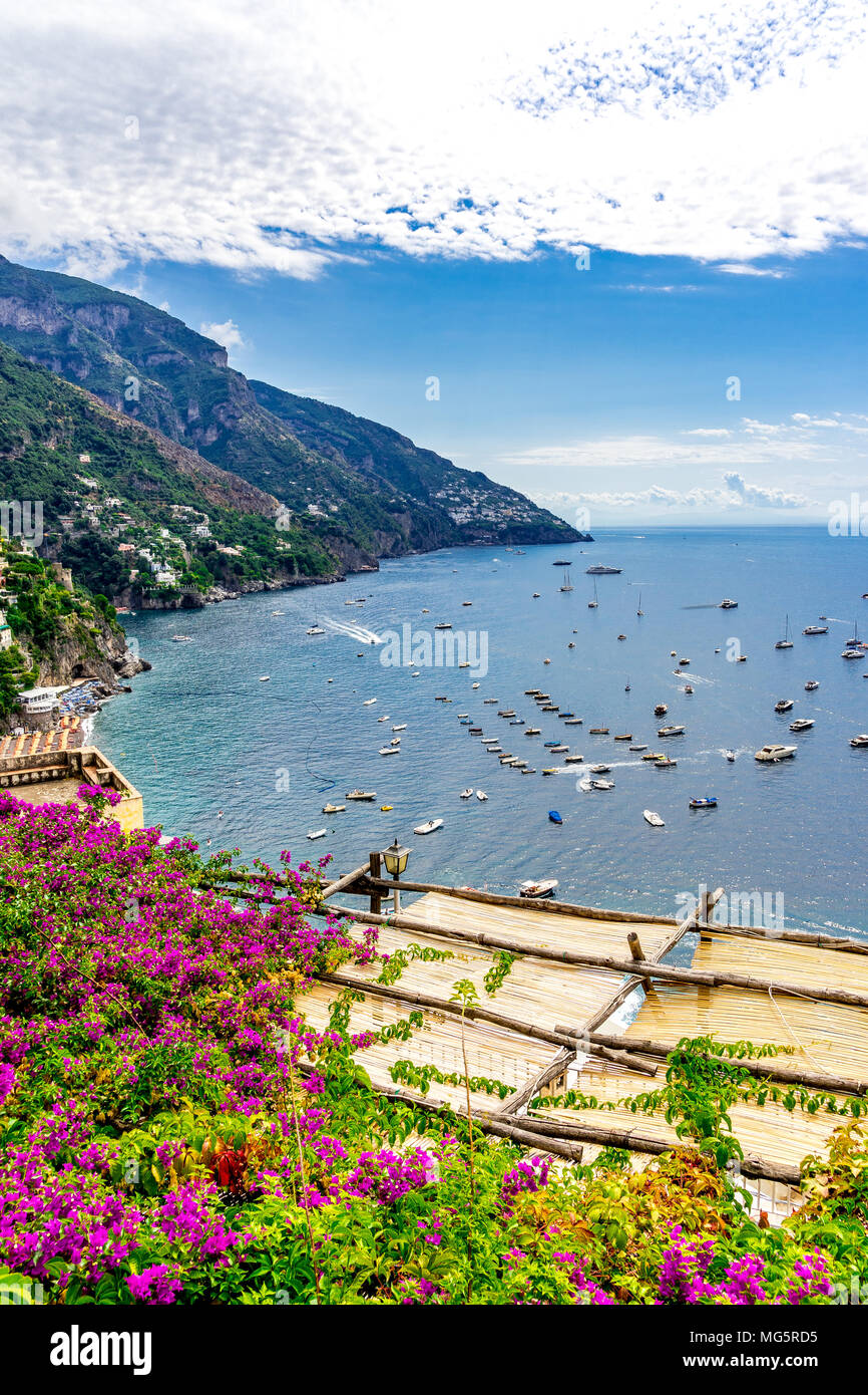 The sights of Positano in Italy Stock Photo - Alamy
