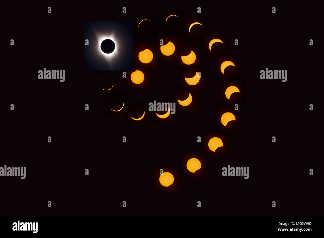 Total solar eclipse 2017, Oregon, Madras, Summer Stock Photo - Alamy