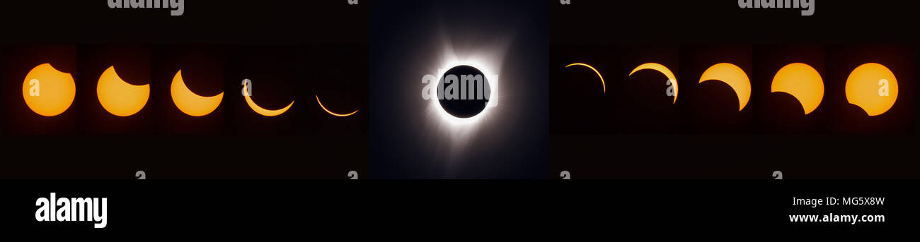 Total solar eclipse 2017, Oregon, Madras, Summer Stock Photo - Alamy
