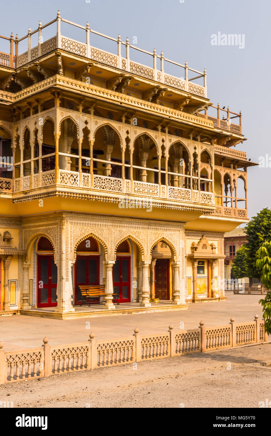Mubarak Mahal at the City Palace, a palace complex in Jaipur, Rajasthan ...