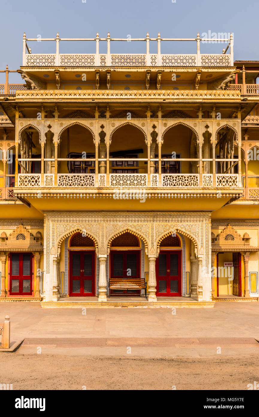 Mubarak Mahal at the City Palace, a palace complex in Jaipur, Rajasthan ...
