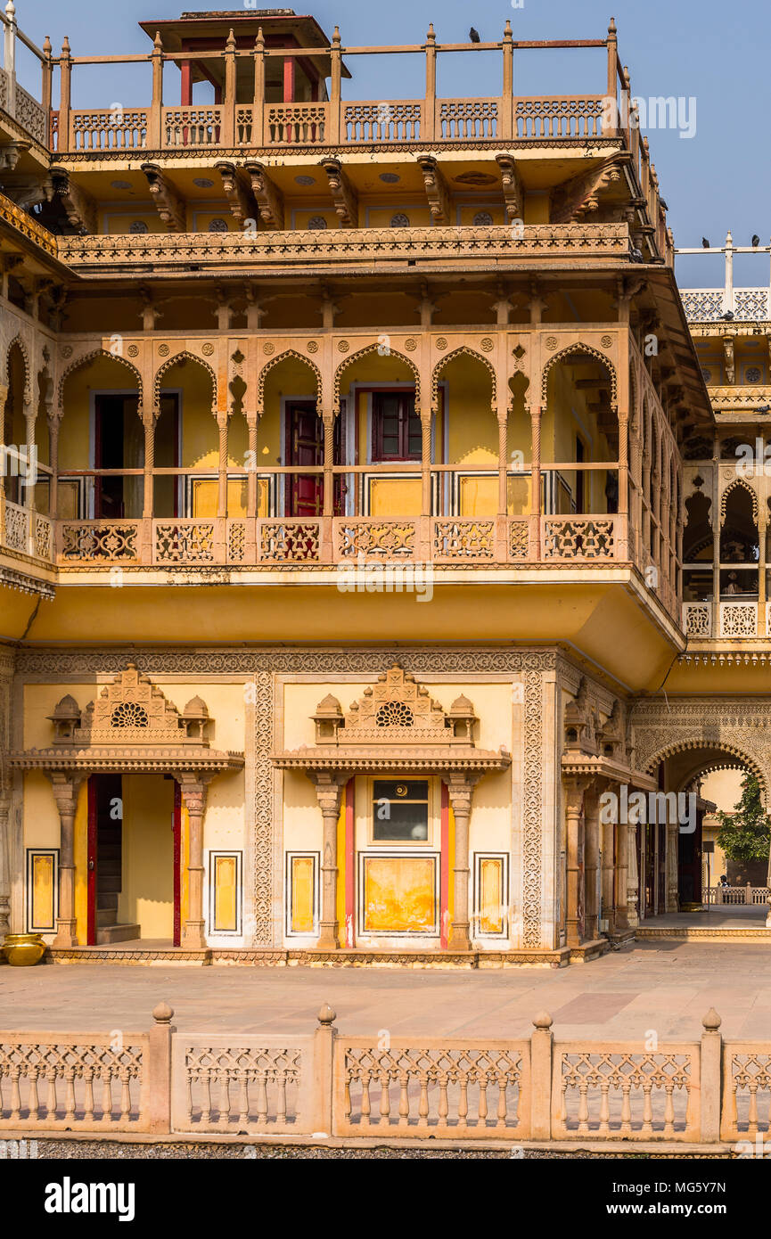 Mubarak Mahal at the City Palace, a palace complex in Jaipur, Rajasthan ...