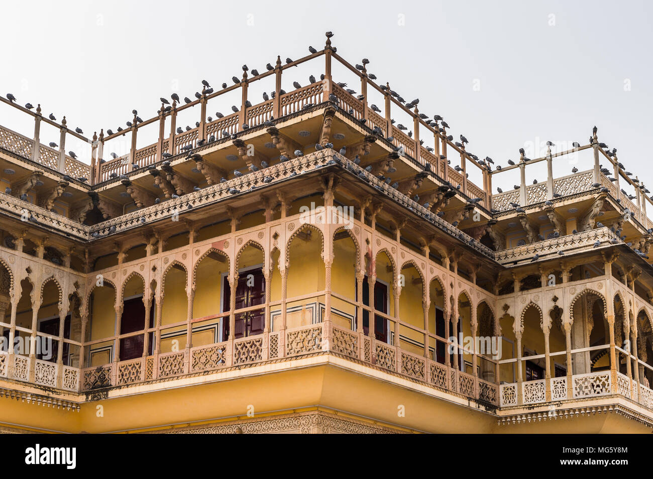 Mubarak Mahal at the City Palace, a palace complex in Jaipur, Rajasthan ...