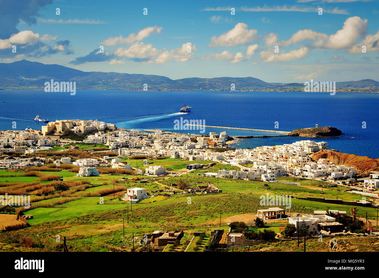 Amazing landscape on Naxos island, Cyclades, Greece Stock Photo - Alamy