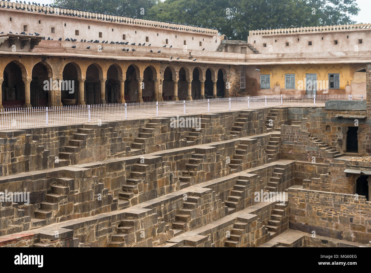 Chand Baori, a stepwell in the village of Abhaneri near Jaipur, state ...