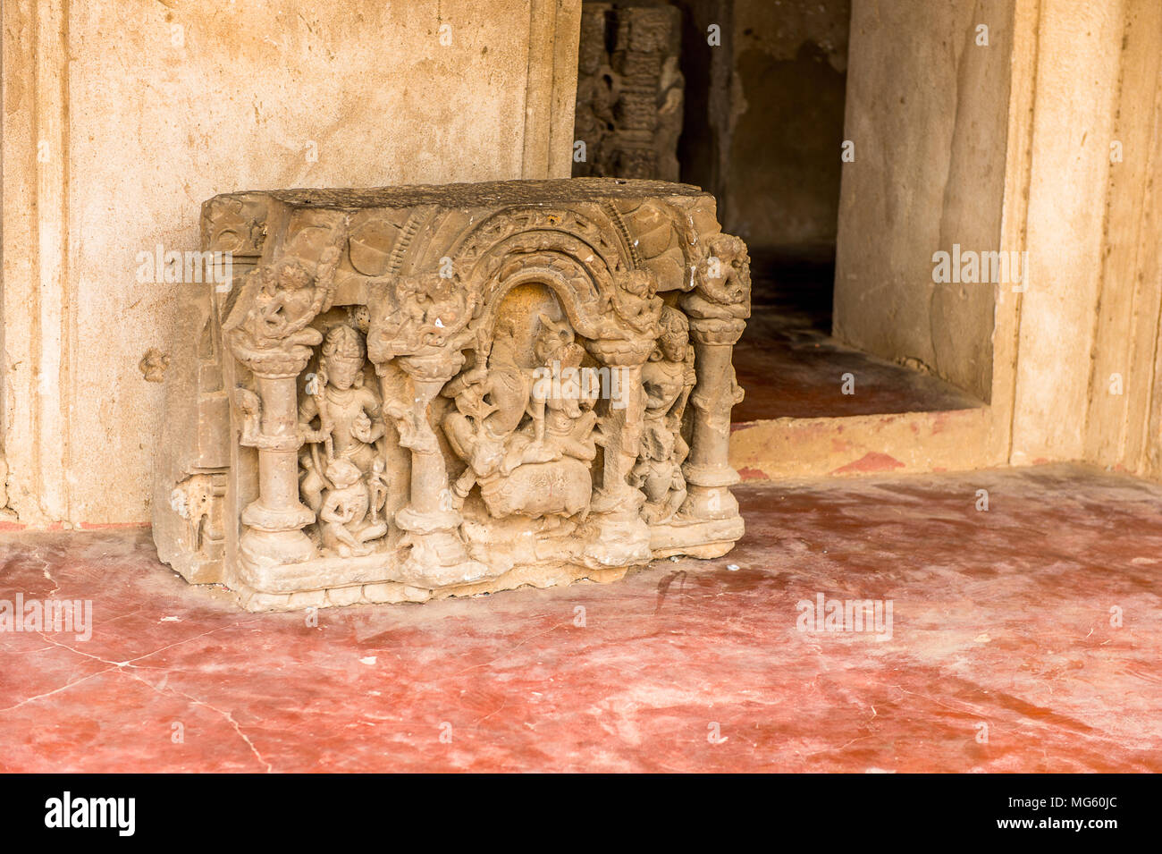 Pieces at the Chand Baori, a stepwell in the village of Abhaneri near ...