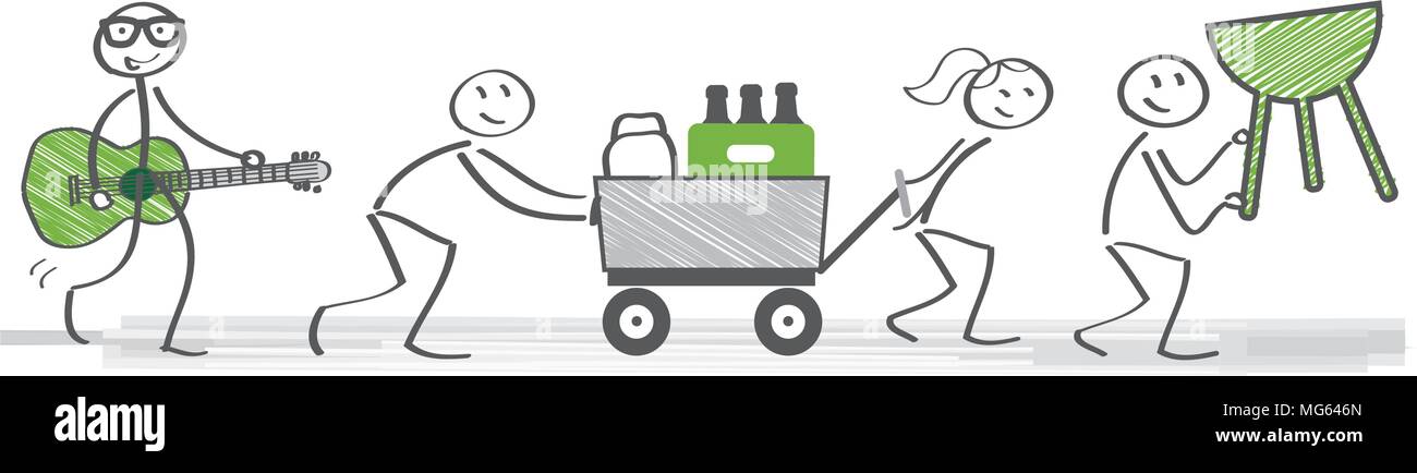 Stick Figure Illustration Happy Stock Photos & Stick Figure ...