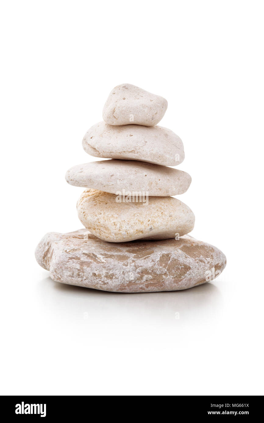 Balance stones stacked pyramid Cut Out Stock Images & Pictures - Alamy
