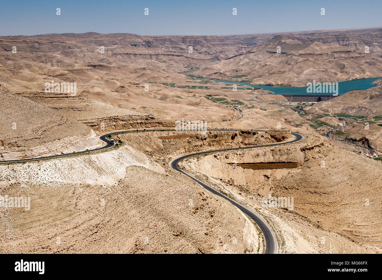 Desert nature from above, Jordan Stock Photo - Alamy