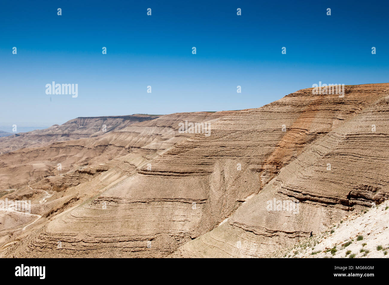 Desert nature from above, Jordan Stock Photo - Alamy