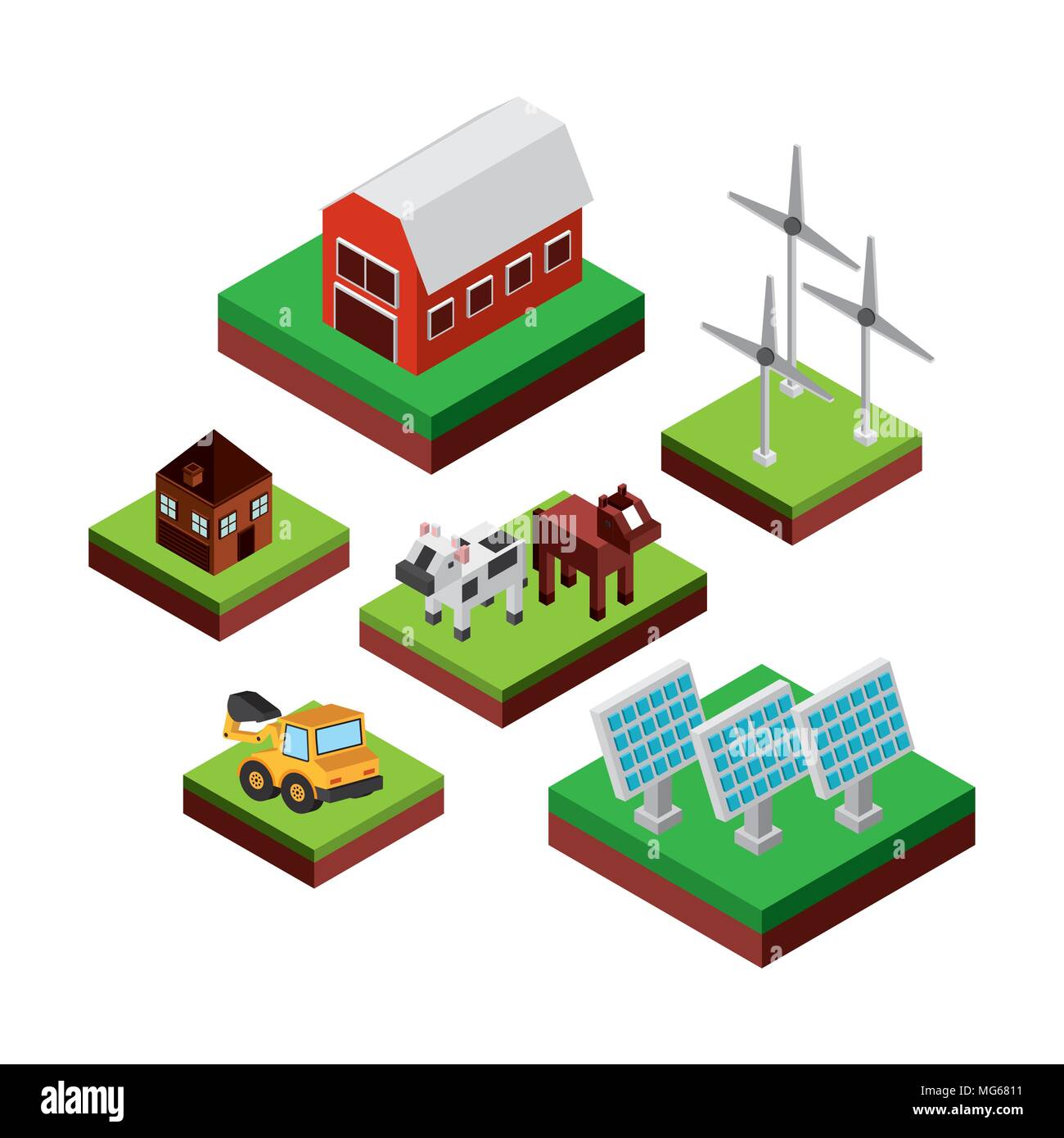 nature in pixels design, vector illustration eps10 graphic Stock Vector ...