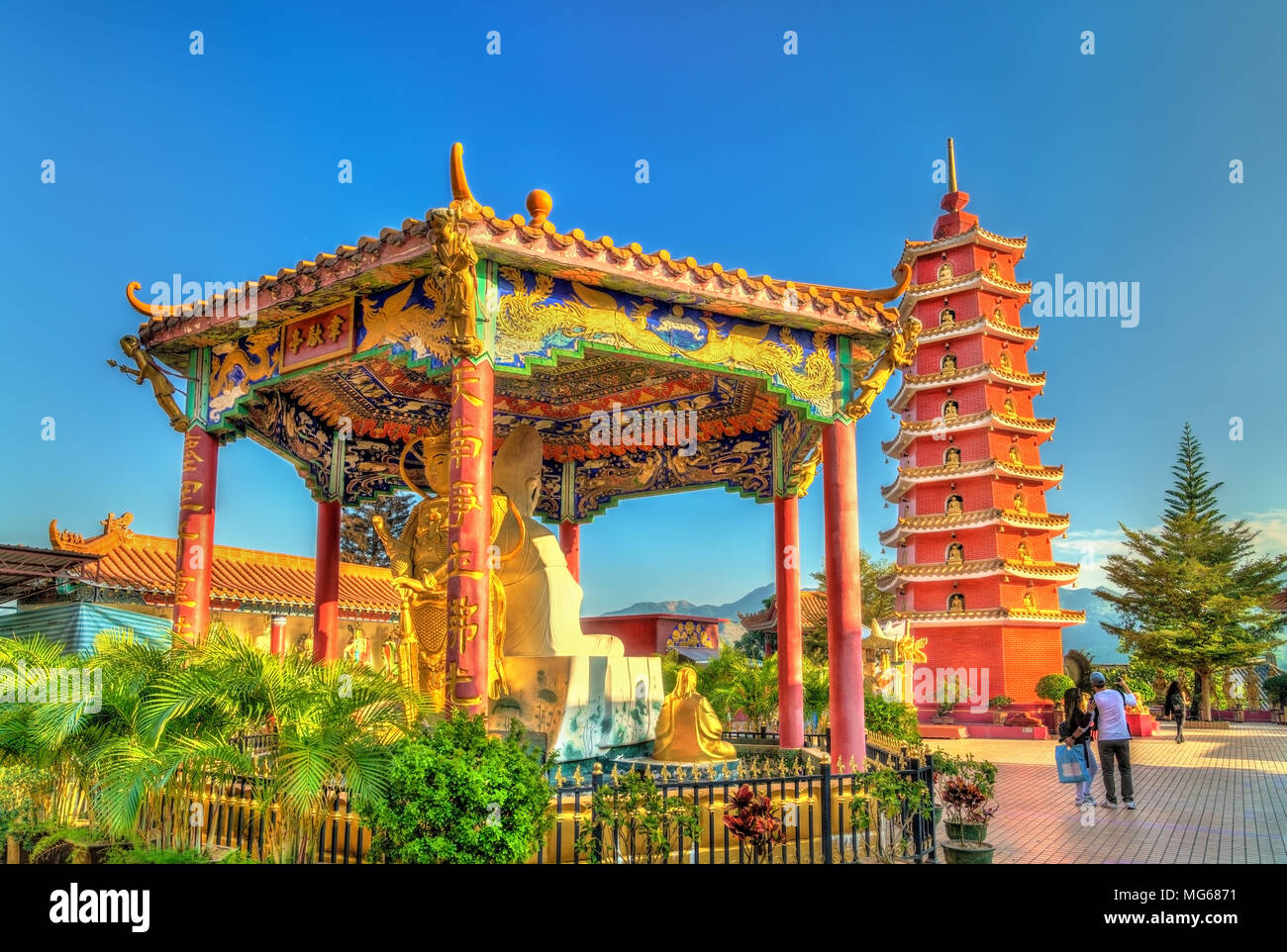 Thousand buddha pavilion hi-res stock photography and images - Alamy