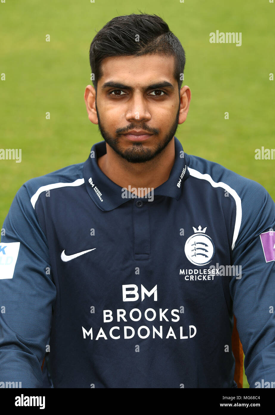 Middlesex's Ravi Patel during the media day at Lord's Cricket Ground ...