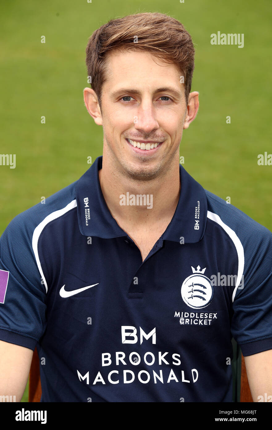 Middlesex's John Simpson during the media day at Lord's Cricket Ground ...