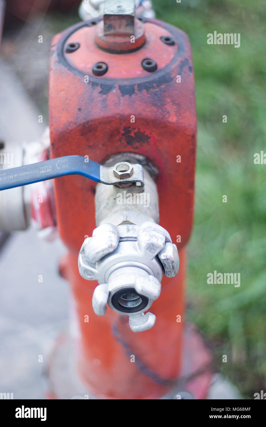 Fire station firefighter training equipment used by fireman to simulate ...