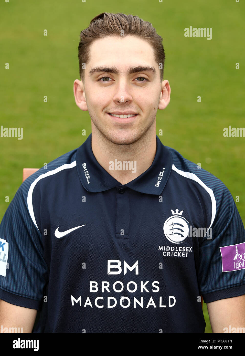 Middlesex's Tom Lace during the media day at Lord's Cricket Ground ...