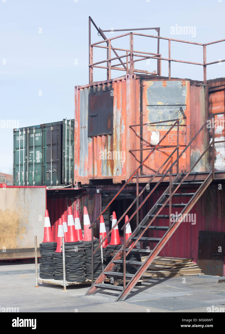 Fire station firefighter training equipment used by fireman to simulate ...