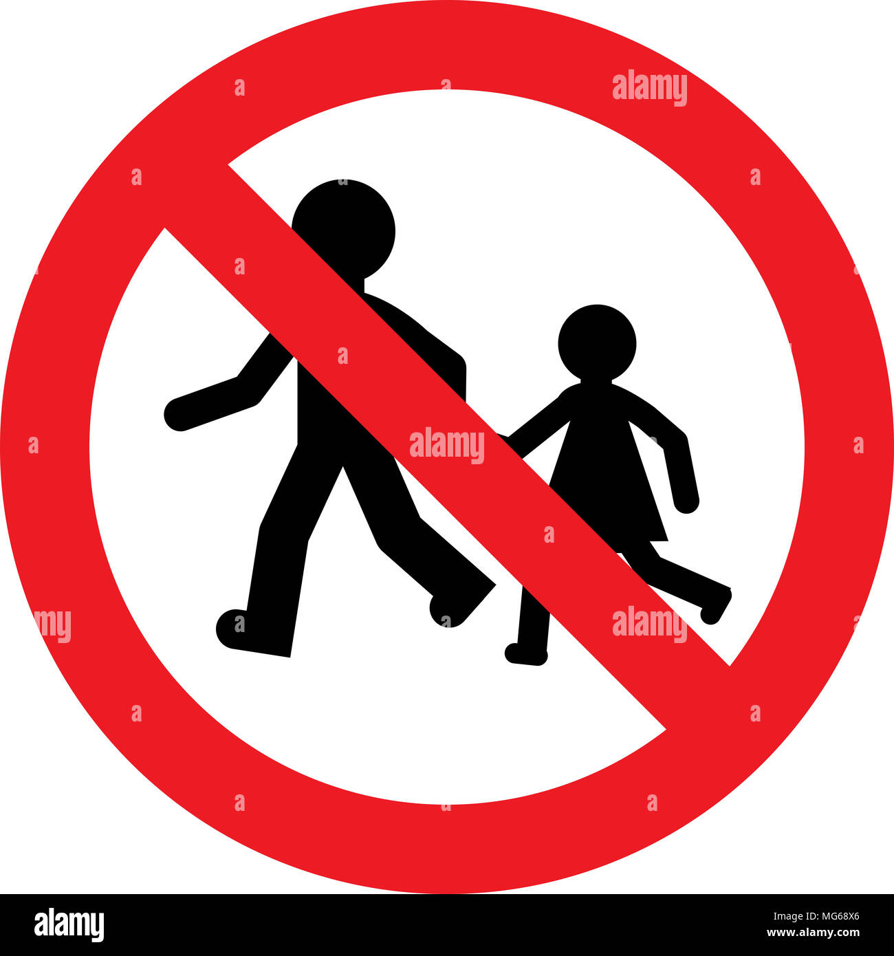 No kids play allowed sign Stock Photo - Alamy