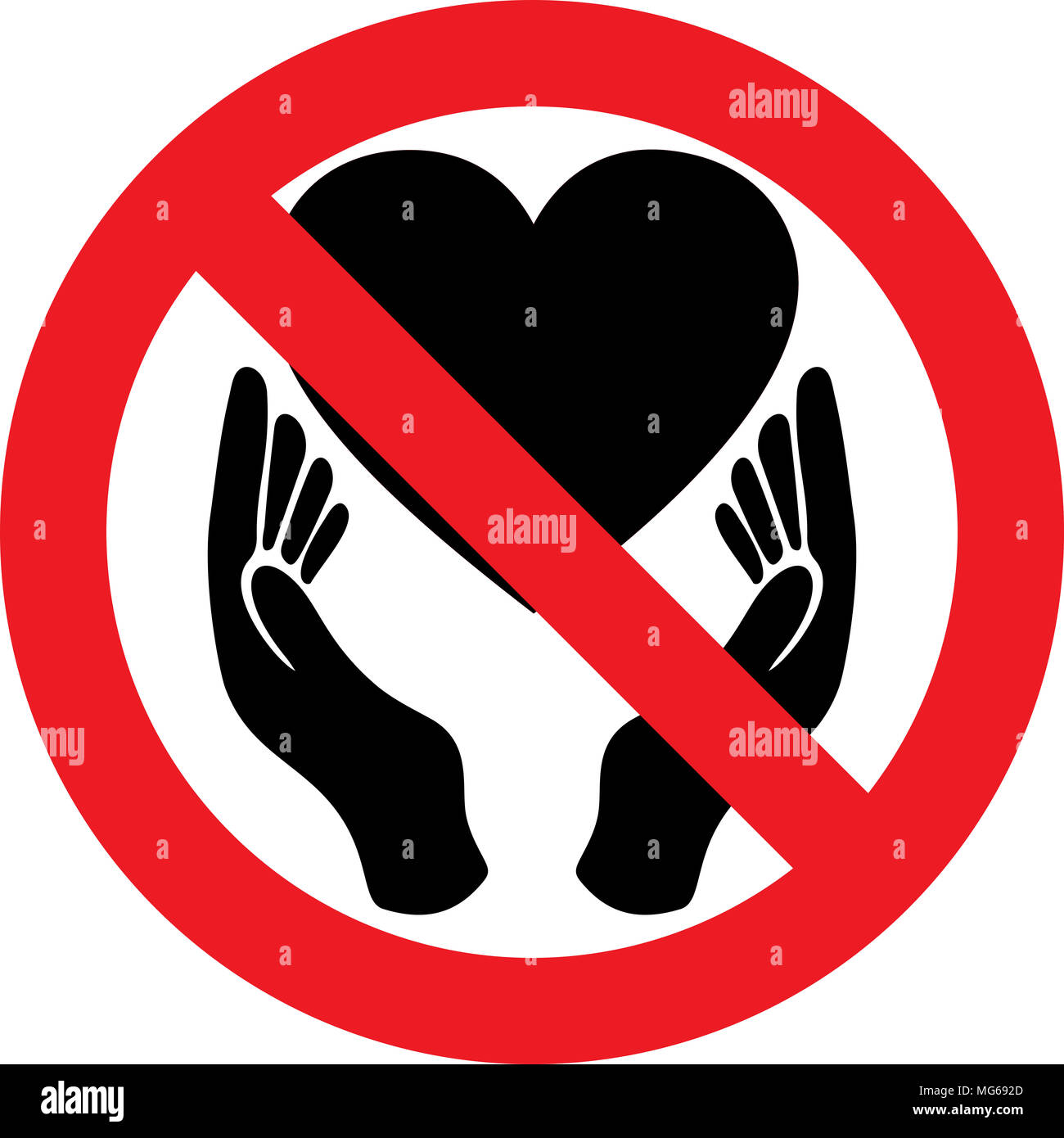 No peace allowed sign Stock Photo - Alamy