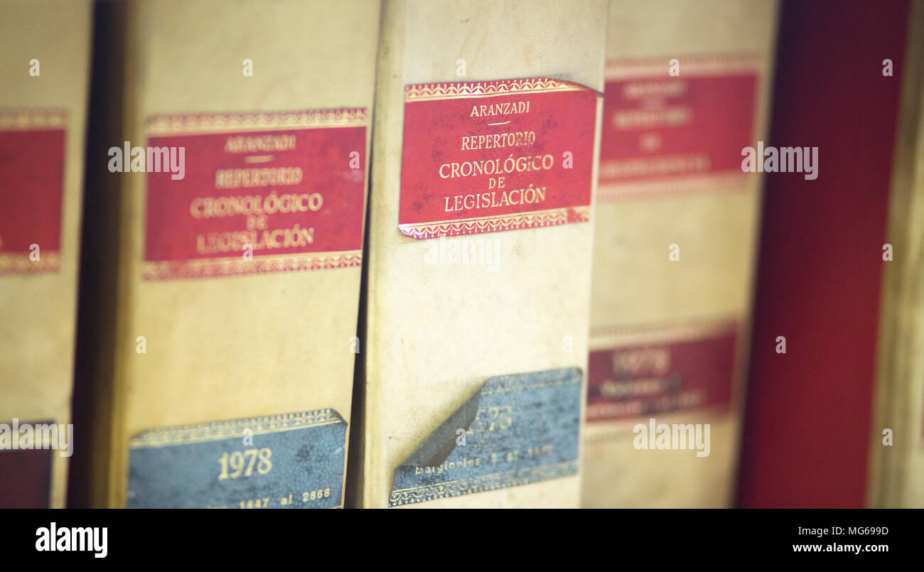 Law firm offices old legal report books on bookshelf. The book models ...