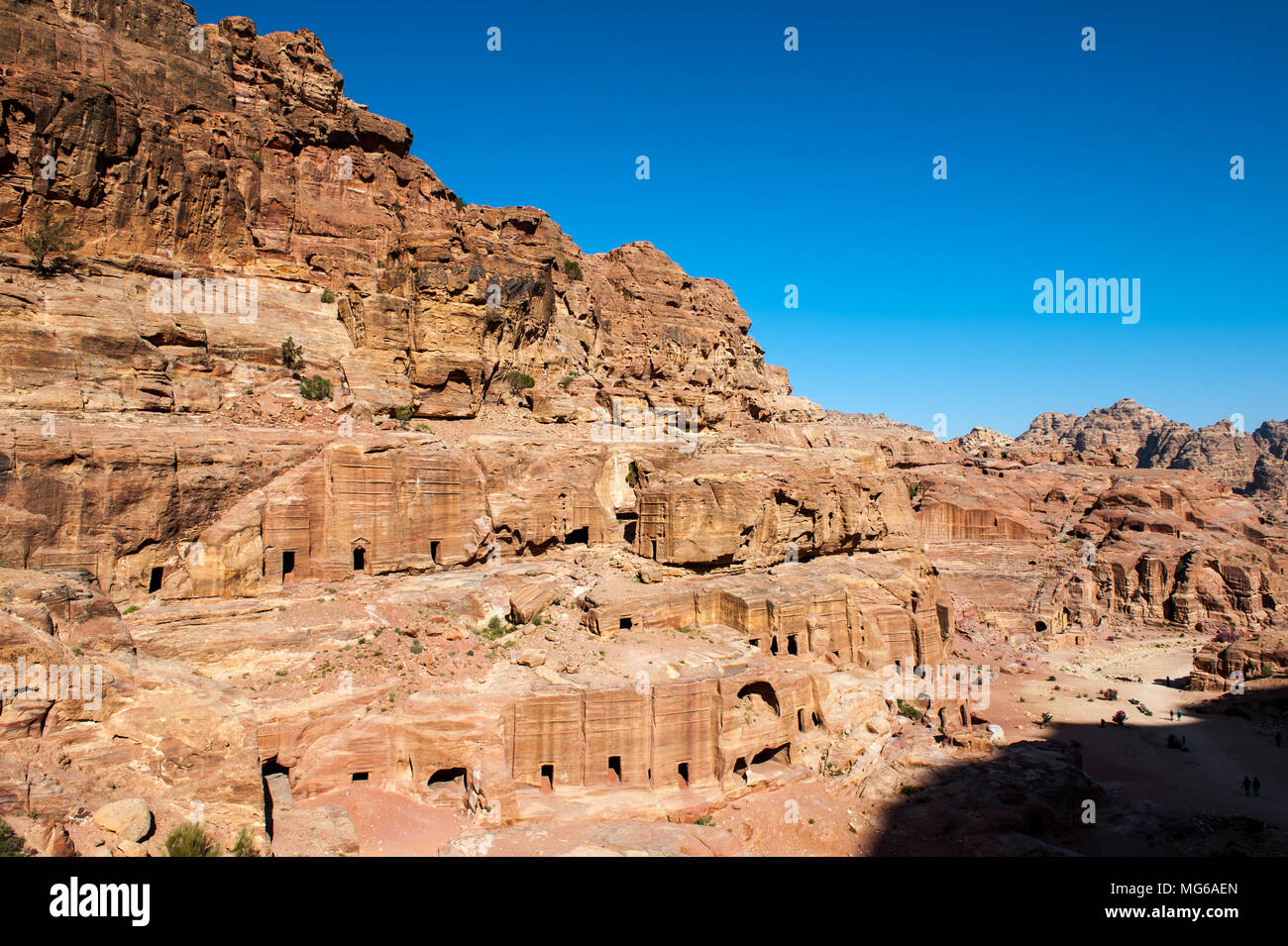 Beautiful landscape of Petra (Rose City), Jordan. Petra is one of the ...
