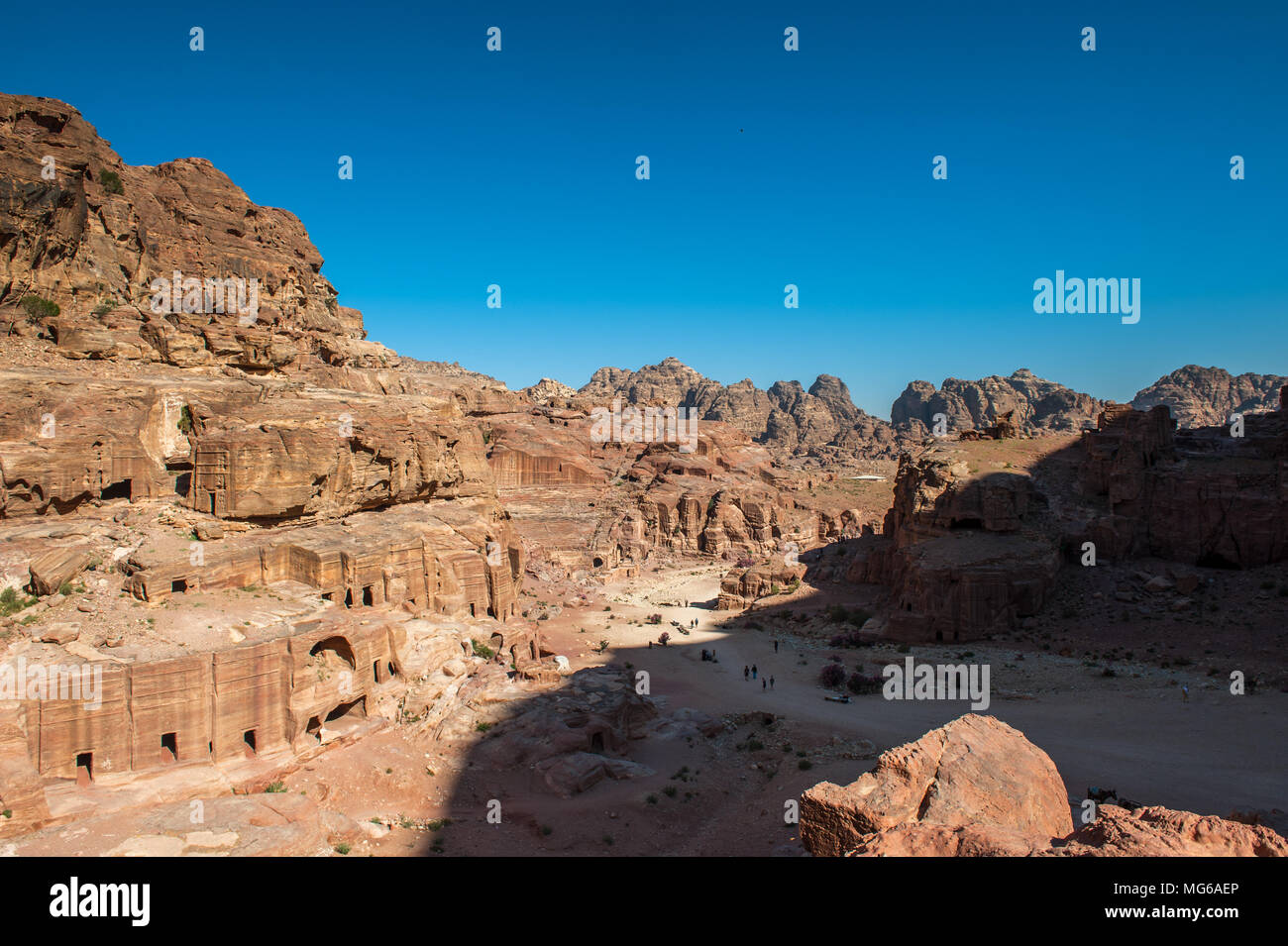 Beautiful landscape of Petra (Rose City), Jordan. Petra is one of the ...